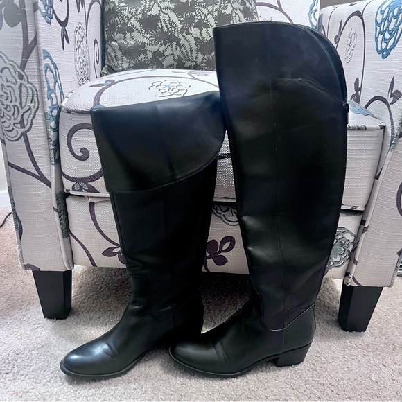 Cosmopolitan | Shoes | Cosmopolitan Tall Black Leather Boots | Poshmark